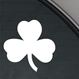 Amazon.com: Shamrock Outline Decal Sticker - Size:3.0 x 2.8 inches ...