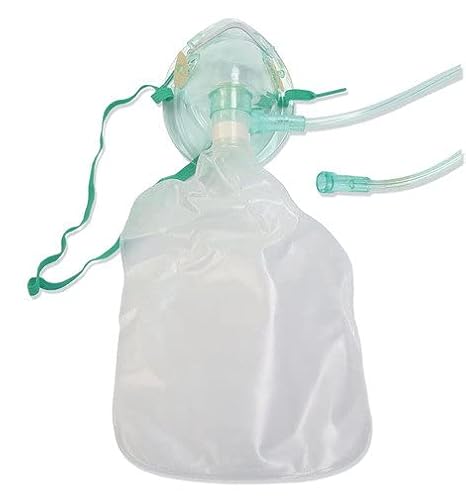 High Oxygen Concentration Mask - Non-Rebreathing (NRB) Face Mask with ...