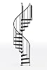 Reroute 42"H Platform 2 Rail Spiral Stair Kit, 42" Dia, 14-1/8'H, Vinyl ...