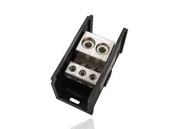 NSi AL-R2-K6 Power Distribution Block, 500 MCM-4 AWG Primary, 2/0-14 ...