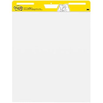 3M Post-it rotafolio super sticky color blanco de 25 x 30 in con 30 ...