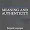 Meaning and Authenticity: Bernard Lonergan and Charles Taylor on the ...