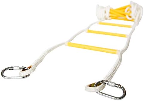 ISOP Indoor/Outdoor Rope Ladder 8 ft / 15 ft / 24 ft/Window Hooks ...