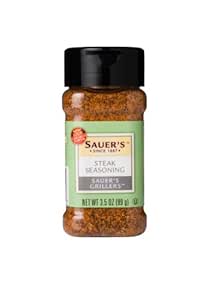 Amazon.com : Sauer's Steak Seasoning, Canadian Style, 3-Ounce Grinders ...