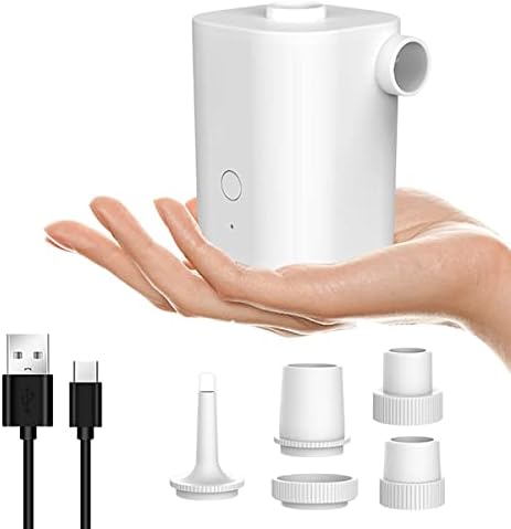 ALMEKAQUZ Portable Air Pump, Small Mini Inflator Deflator Pump Powerful ...