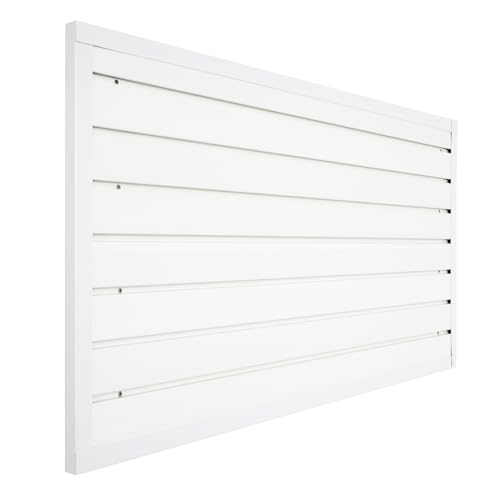 Slatwall Panel Garage Wall Organizer Heavy Duty Wall Mounted, PVC Slat ...