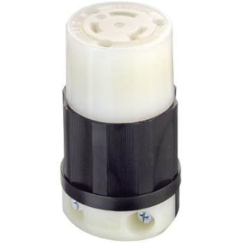 Leviton 2341 20 Amp, 480 Volt, NEMA L8-20P, 2P, 3W, Locking Plug ...