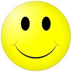 Amazon.com: Smiley Face car Bumper Sticker Decal 4" x 4" : Automotive