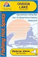 Oneida Lake Waterproof Fishing Map (New York Fishing Maps, S490 ...