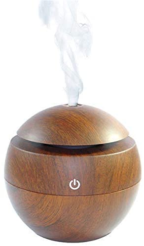 Wood Humidifire Air Round Electric USB Mini Humidifier Aroma Oil ...