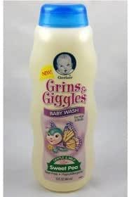 Amazon.com: Gerber Grins and Giggles Baby Wash for Hair & Body, Sweet ...
