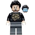 Amazon.com: LEGO Superheroes: Tony Stark Minifig with Black Shirt and ...
