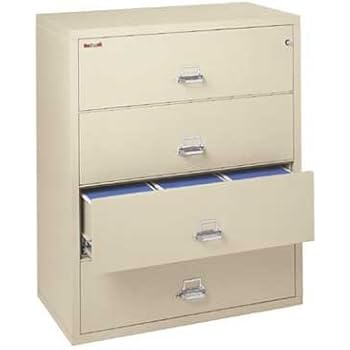 Amazon.com : 4-Drawer File Finish: Pewter, Lock: Key Lock : Lateral ...
