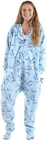 Forever Lazy Footed Adult Onesie - Unicorn - XXS | Pricepulse