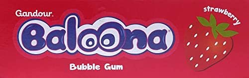Gandour Baloona Strawberry Chewing Gum, 20 Pieces - Pack of 1 price in ...
