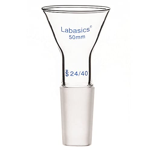 Labasics Glass Short Stem Powder Funnel with 50 mm Top Outer Dimension ...
