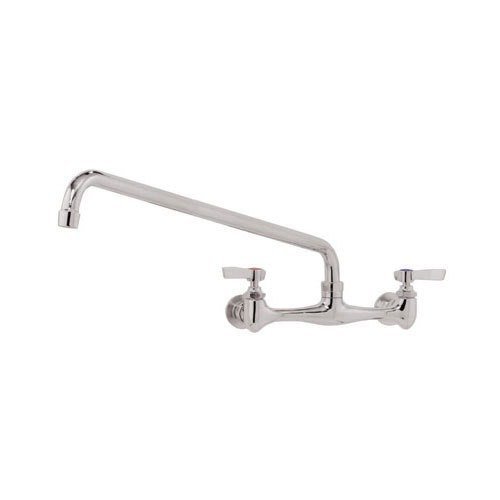 Splash Mounted Faucet with Swing Spout and Wrist Handles: Kitchen Sink ...