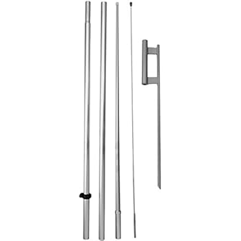 Amazon.com : 15 Ft Windless Swooper Flag Pole Kit (Pole + Spike) hq15 ...
