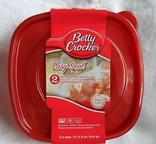 Amazon.com: Betty Crocker Easy Seal Storage Containers, 30.3 Fl Oz, 2 ...