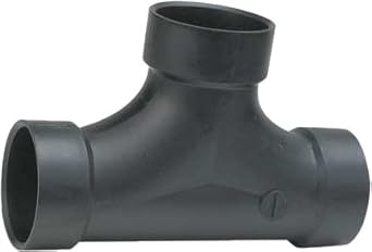 4" DWV ABS Double Cleanout Tee: Industrial Pipe Fittings: Amazon.com ...