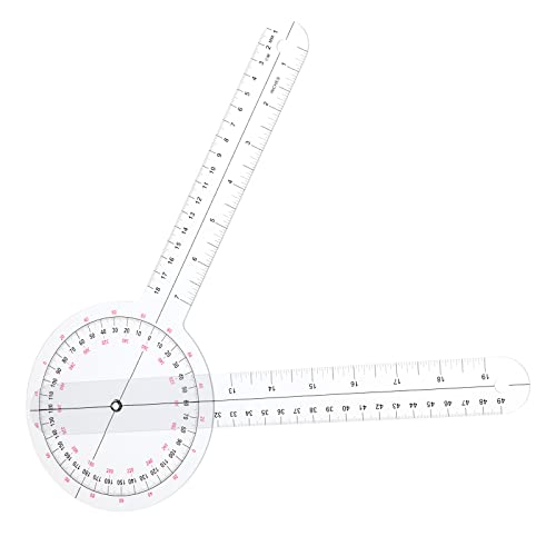 Goniometer Orthopedic Angle Ruler,12 Inch Plastic Protractor Angle ...