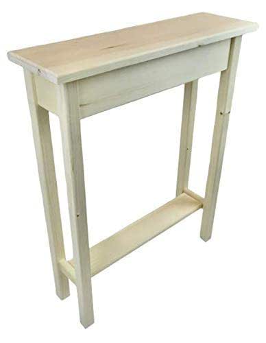 Amazon.com: 24" Narrow Console Sofa Table - Unfinished Foyer Pine Table ...