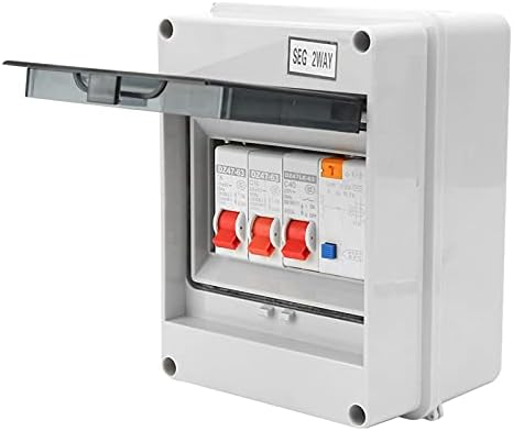 Consumer Unit,2 Way Garage Caravan Consumer Unit 40A 30mA RCD 2MCB 6A ...