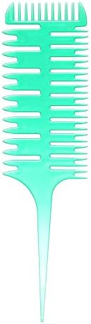 Hingers Hair Dyeing Comb 3-Way Sectioning Highlight Comb Professional ...