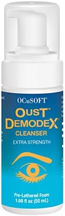 OCuSOFT Oust Demodex Foam Cleanser - Extra Strength - Foaming Cleanser ...