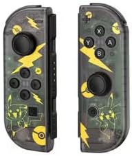 AGREON Joypad Controller, Transparent Replacement Controllers, Dual Joy-cons Controller for ...
