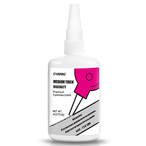 Cyanoacrylate (CA) Super Glue by CYAPRO, Strong CA Adhesive 4 oz ...