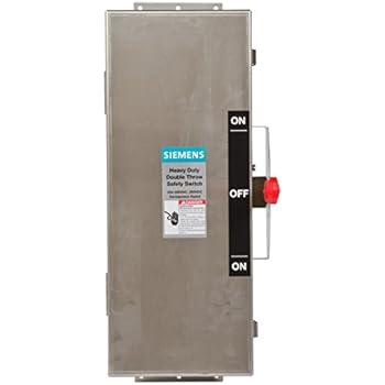 Siemens DTNF324R 200-Amp 3 Pole 240-volt 3 Wire Non-Fused Double Throw ...