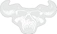 Amazon.com: Danzig - Classic White Skull Logo on Clear Background ...