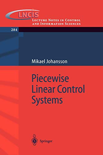 Piecewise Linear Control Systems A Computational Approach Lecture