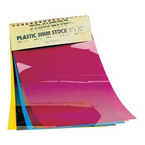 TTC Plastic 10" x 20" Shim Sheet Stock Set - Length: 20" Thickness ...