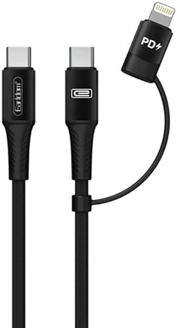 Earldom EC-iCC019 2 In 1 Type-C To Type-C + Lightning Charging Cable 1M ...
