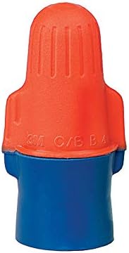 3M Safety 3M Performance Plus Wire Connector O/B+Pouch, 100/POUCH, 100 units, Orange/Blue, Set ...