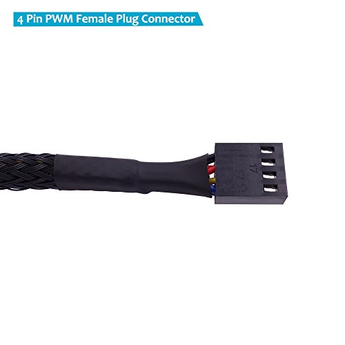 Fancasee (4-Pack) 4 Pin PWM Fan Power Supply Cable PC Internal ...