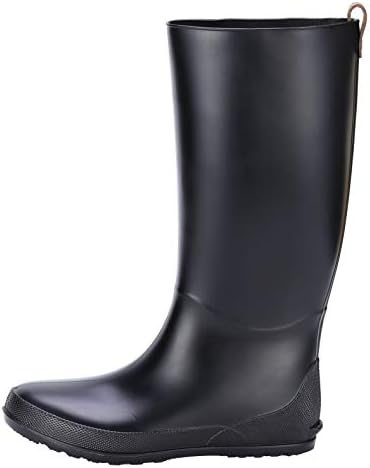 Women's Packable Tall Rain Boots Ultra Lightweight Flat Wellies Muck ...