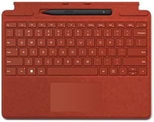 Microsoft Surface Pro 8/9 / X Signature Keyboard Poppy Red in Bundle ...