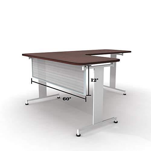Obex Polycarbonate Table Mounted Modesty Panel Easy Install Privacy ...