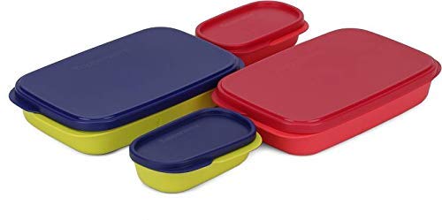 Buy Tupperware Mylunch Medium Plastic Tiffin Box, Set of 2 (500ml Each ...