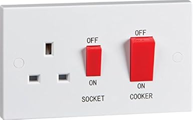 45A Dp Cooker Switch & 13A Switched Socket: Amazon.co.uk: Lighting
