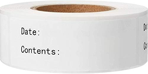 300 Pcs Freezer Labels, White Self-Adhesive Removable Refrigerator ...