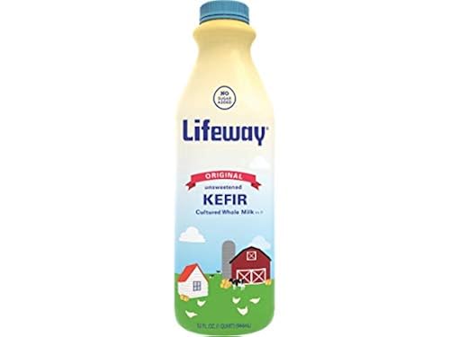 Lifeway Probiotic Original Cultured Plain Unsweetened Milk Kefir, 32 ...