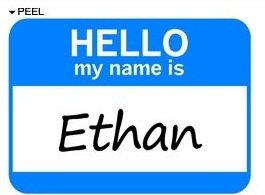 Amazon.com: Hello My Name Is Ethan - Window Bumper Laptop Sticker ...