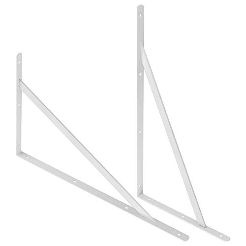 STARVAST 2 Pack Heavy Duty Shelf Brackets 15.7 x 9.8 inch, Floating ...