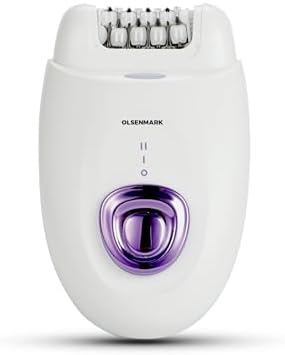 Olsenmark 2-in-1 Epilator OMLS4104, Shaver and Hair Remover Heads, with ...