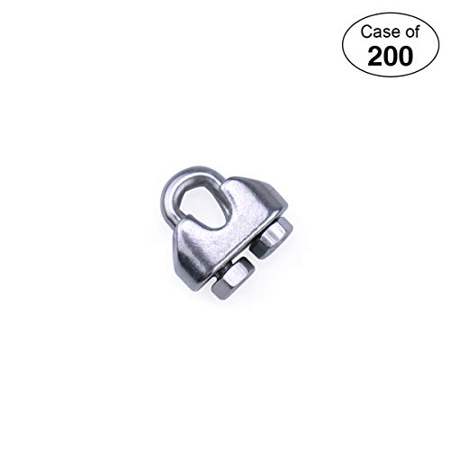 Case of 100, Muzata Wire Rope Clip,M3 Wire Rope Clamp,T316 Marine Grade ...
