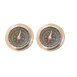 Artshai Set of 2 Metal Magnetic Compass Direction Finder (2 inch Size ...